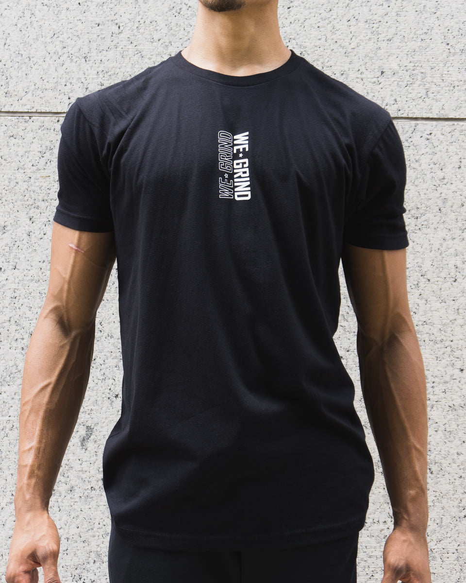 Offset Tee - Black – WE GRIND APPAREL